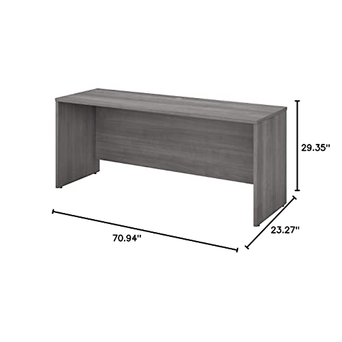 Bush Business Furniture Studio C Home Office Desk, Platinum Gray