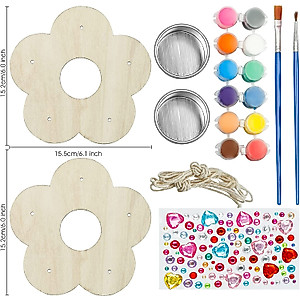 Kids Arts and Crafts Bird Feeders for Outside, 2-Pack DIY Wooden Paint Kits Outdoor Toys for Boys & Girls Age 3-5 4-8 8-12