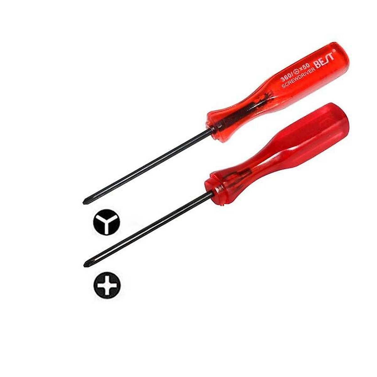 Cross Screwdriver & Tri Wing Y Triangular Screwdriver Screw Driver Repair Tool For Nintendo GBA GBA SP GBC Wii NDS NDSL Console.