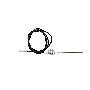 Meter Star 2PCS/LOT M101 Threaded 6.4mm Ceramic Electrode Spark Plug with Wire 900mm with 2.8x0.5 Flat Terminal,Ignition Needles and Wires Used by AA Pulse igniter