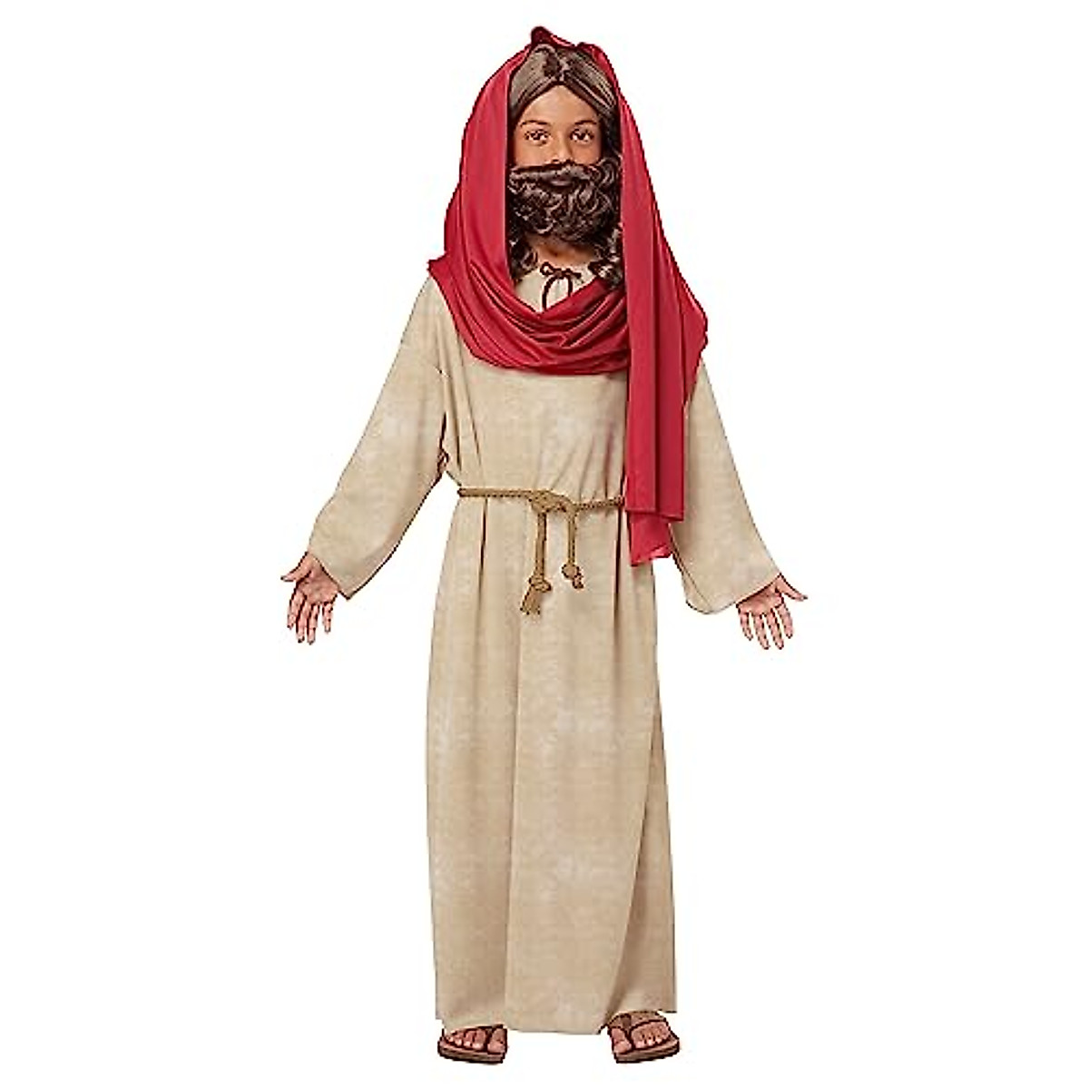 California Costumes Jesus Child Costume, Large, Tan/Red