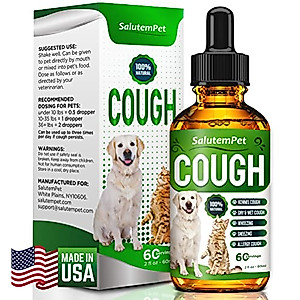 Dog Cough - Kennel Cough - Dog Allergy Relief - Supplements for Dogs & Cats Health - Allergy Relief Immune Supplement for Dogs - for Dry, Wet & Barkly Pet Cough