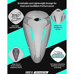 Ibex Athletic Youth Compression Shorts with Protective Cup - Youth Cup Underwear with Cup, Boys Compression Shorts - Y Small White