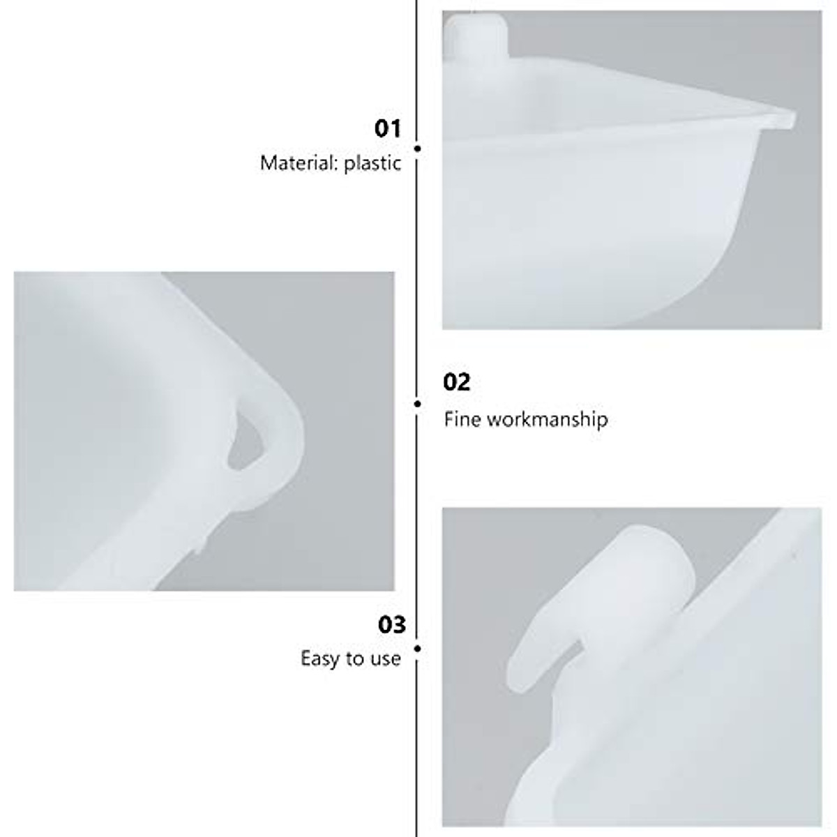 Hemoton 5PCS Bird Feeder Bird Food Feeding Cup Pet Bird Waterer Plastic Water Feeder Hanging Bowl for Poultry Parrot Pigeon Cage