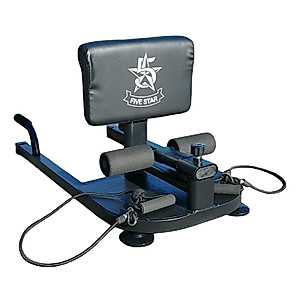 Multi Function Deep Sissy Squat Bench with 2 Exercise Resistance Handles 8 in 1 Home Gym Machine Leg Exercise Abdominal Exercises Sit Ups Push Ups Deep Squat Workout Strength Training (Black)