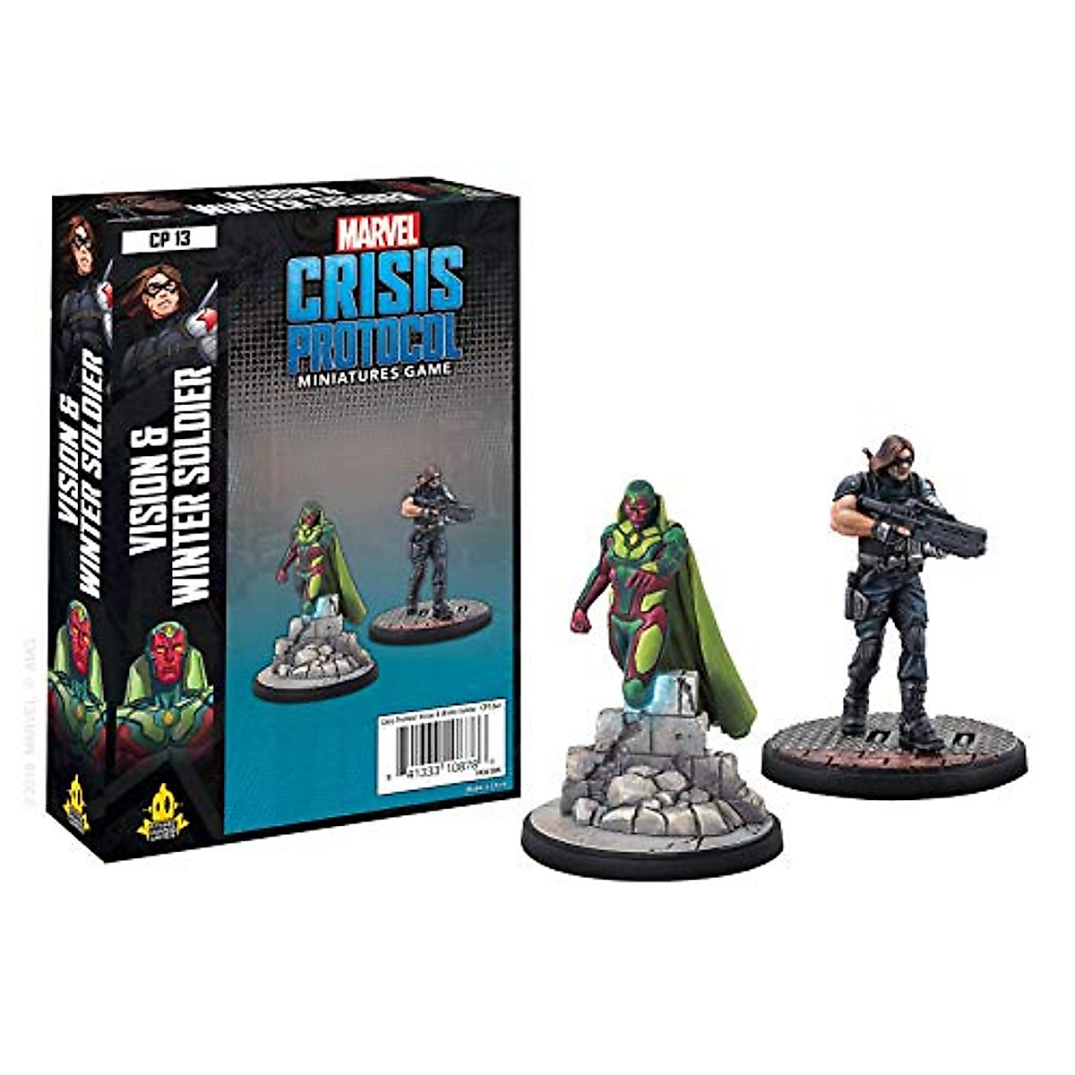 Atomic Mass Marvel Crisis Protocol: Vision & Winter Soldier Chara, Multicolor