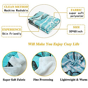 Blytheyes Dog Throw Blanket Soft Fleece Pet Blanket Sherpa Plush Fuzzy Dog Blanket Bed Blanket Super Soft Flannel Sofa Blanket Dog Pattern Blanket for Office, Bedroom, Travel, All Seasons 50 * 60inch