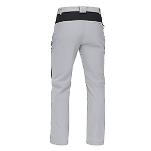 TACVASEN Men Ski Pants Insulated Waterproof Mens Waterproof Insulated Fishing/Hunting Pants Winter Work Pants for Men Insulated Ski Pants Men