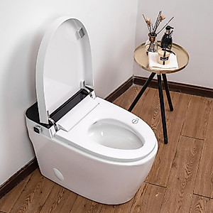 Greenspring Smart Toilet with Bidet Built in and Heated Seat Toilet with Warm Water Sprayer Dryer and Foot Sensor Operation