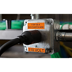 NEOUZA 5PK Compatible for Brother P-Touch Laminated Tze TZ Label Tape Cartridge 24mm x 5m (TZe-B51 Black on Fluorescent Orange)