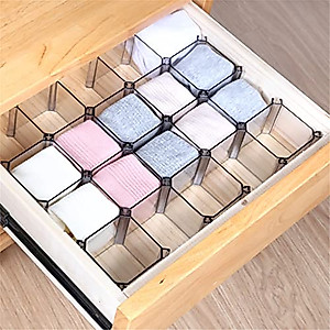 TJLSS DIY Drawer Divider Household Honeycomb Storage Organizer Partition Board for Socks Underwear Grid Drawer Compartment