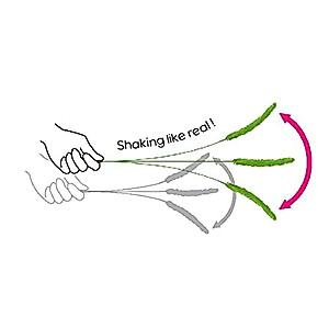 Catty Man Cat Play Grass, Jareneko Setaria 2 pcs. Set. Interactive Cat Teaser Wand Made in Japan