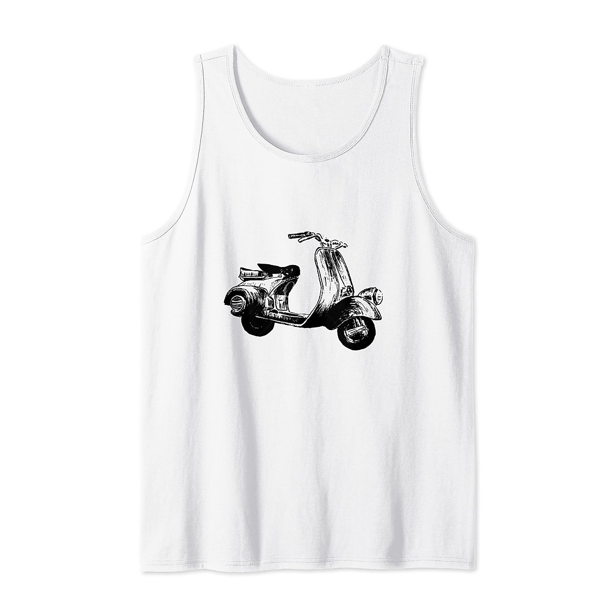 Vespa Vintage Minimalist Retro Aesthetic Tank Top