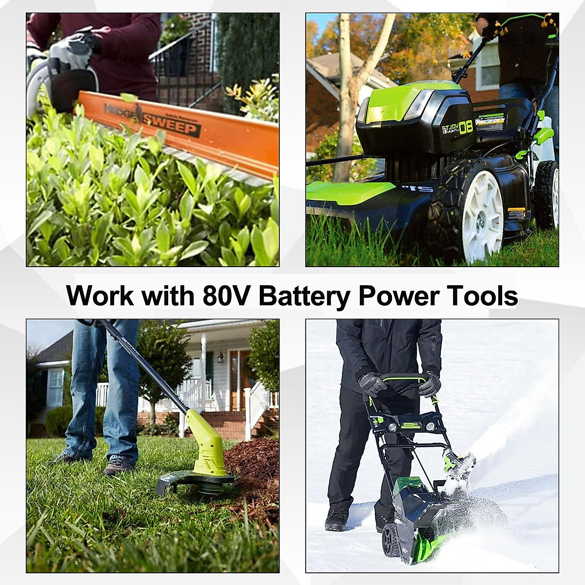 DTK Battery Replacement for Kobalt 80V Battery Max Cordless Power Tool KB3080-06 KB680-06 KB280-06 Lithium Battery 3.0Ah