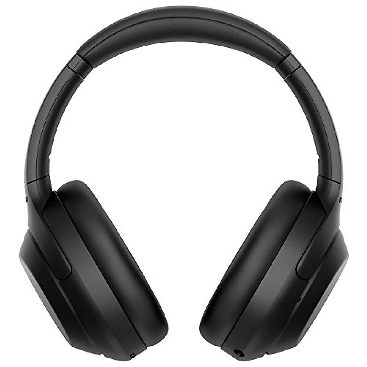 Sony WH1000XM4/B Premium Noise Cancelling Wireless Over-The-Ear Headphones Bundle with Deco Gear Wood Headphone Display Stand and Protective Travel Carry Case