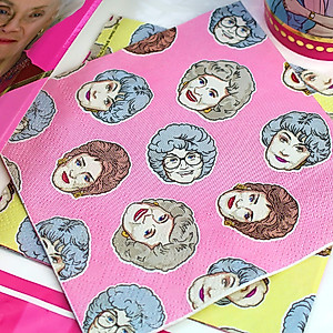 Golden Girls Party Supplies (Standard) Birthday Party Decorations with Happy Birthday Banner, 58 Piece Set - 40th birthday decorations, 50th birthday decorations for women, bridal shower decorations