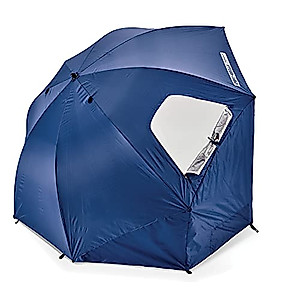 Sport-Brella Premiere UPF 50+ Umbrella Shelter for Sun and Rain Protection (8-Foot, Blue)