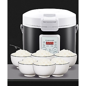 12V/24V Mini Rice Cooker, 3L Portable Travel Rice Cooker For Car/Truck, Small Rice Cooker with Steam Tray, Cooking Heating and Keeping Warm Function(BLACK)