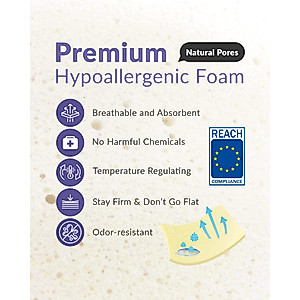 Mamaway Pregnancy Pillow for Sleeping, Nursing Pillow for Pregnancy, Temperature Regulating, Breathable, Bouncy, Adjustable C Shape Baby Feeding Positioner, Pregnancy Must Haves, Breathable Foam