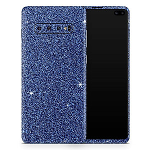 DesignSkinz Sparkling Blue Ultra Metallic Glitter Protective Vinyl Decal Wrap Skin Cover Compatible with The Samsung Galaxy S20 (Screen Trim & Back Glass Skin)
