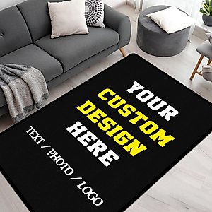 Custom Rug with Logo Custom Rugs for Bedroom Men Custom Door Mat Custom Carpet Runner Area Rug Personalized Rugs Customized Door Mats Outdoor Entrance Decorative Custom Floor Mats for Business
