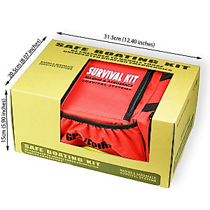 Goglobe Boat Safety Kit for Boating Sailing Kayaking Fishing Marine Safety Required by Coast Guard