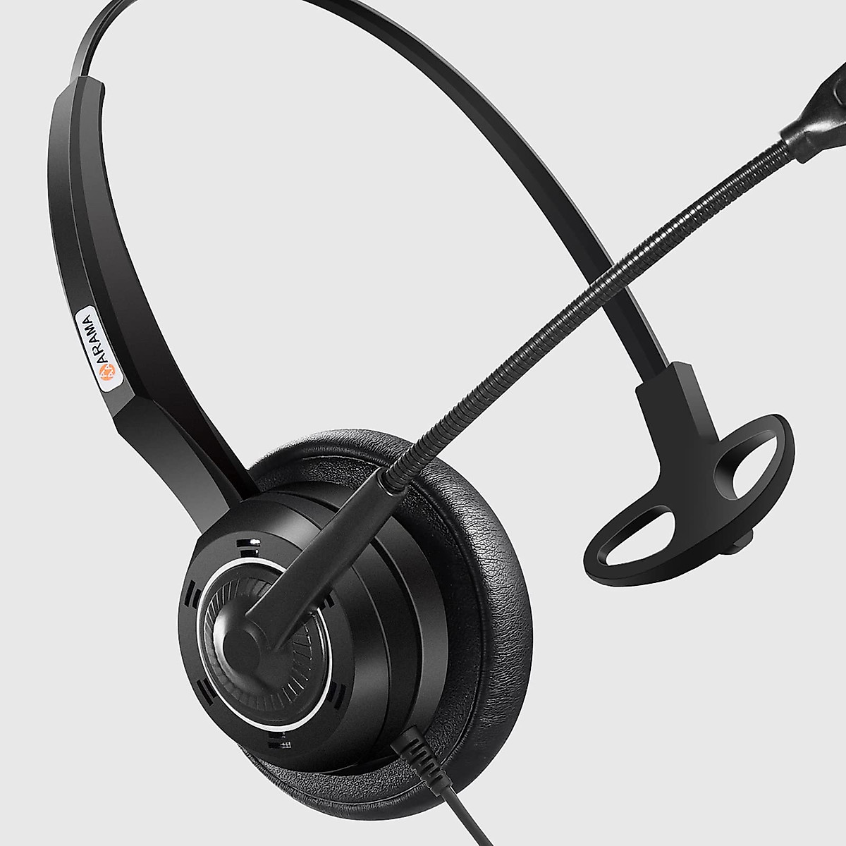 Arama Yealink Phone Headset with Microphone Noise Cancelling, RJ9 Office Telephone Headsets Compatible with Yealink T20P T21P T26P T23G T46G T48G T42S T46S Avaya 1608 9608 9611 Grandstream (A200Y1)