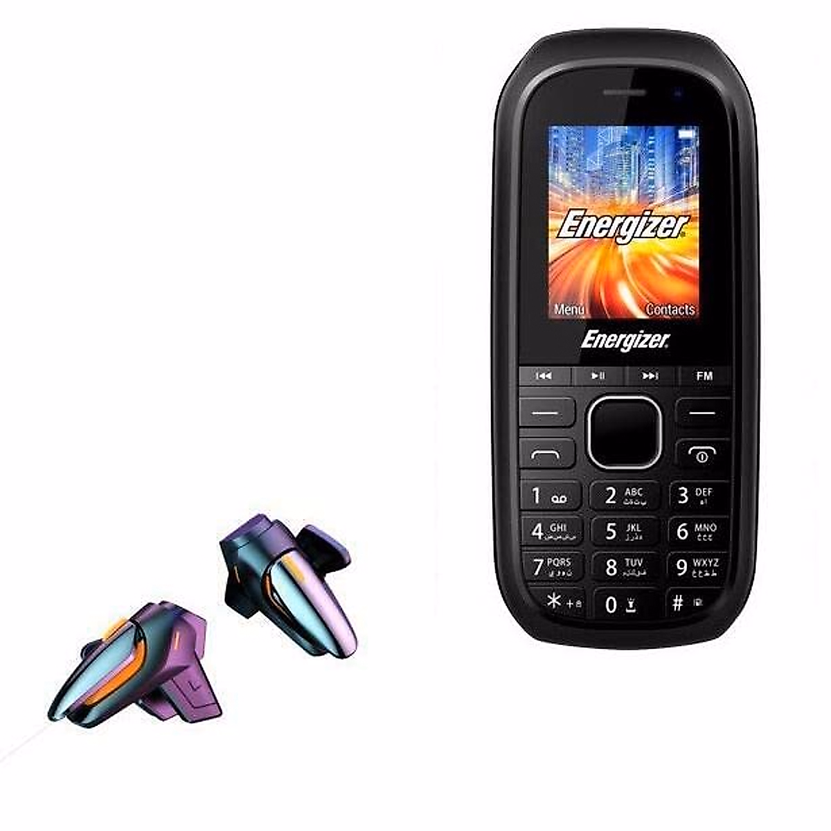 BoxWave Gaming Gear Compatible with Energizer Energy E12 (Gaming Gear by BoxWave) - Touchscreen QuickTrigger, Trigger Buttons Quick Gaming Mobile FPS for Energizer Energy E12 - Jet Black