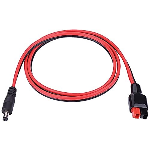 LIXINTIAN 14AWG Cable,45A Connector to DC 5.5mm x 2.1mm Male Power Plug Cable for Portable Generator(3.3ft/1m)