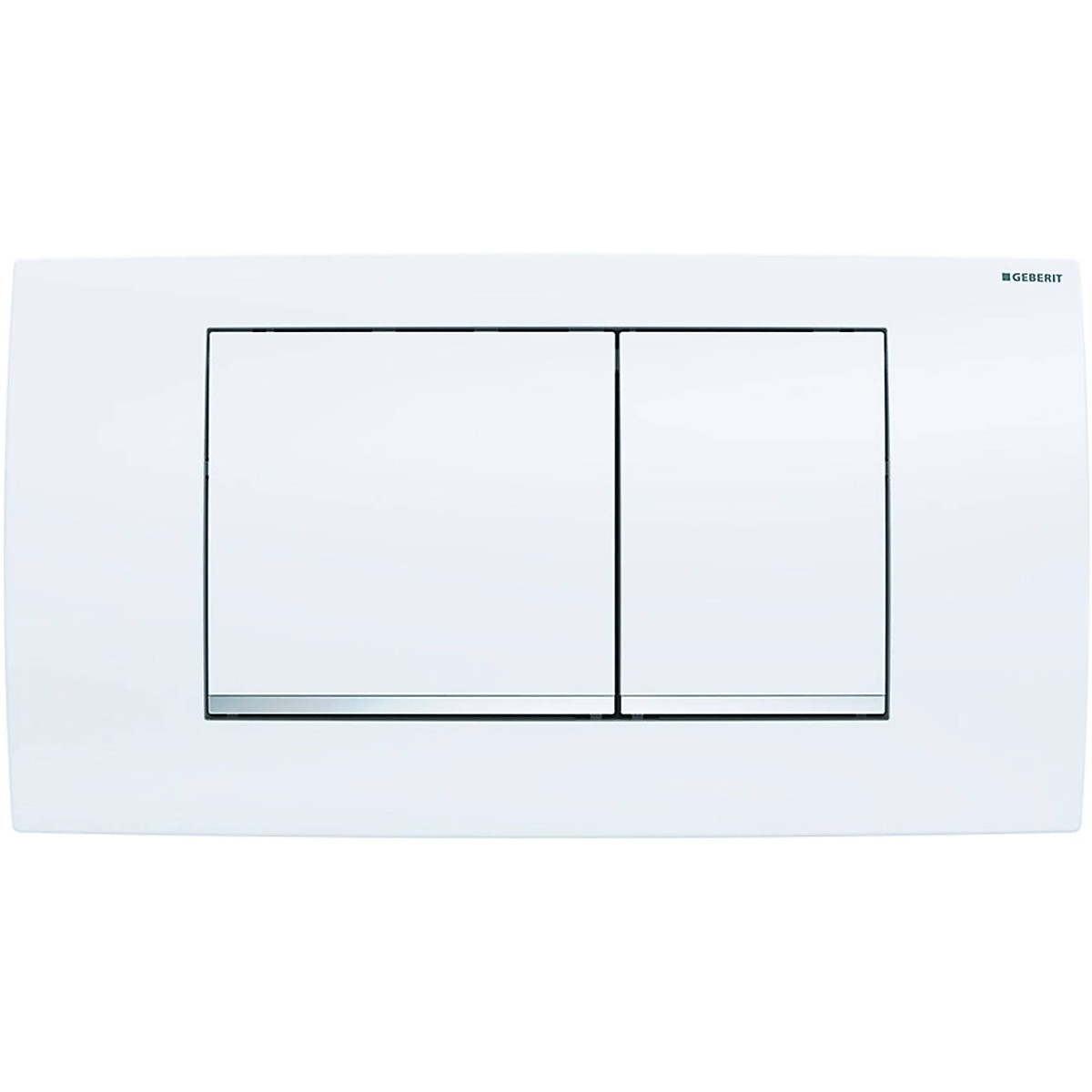Geberit 115.899.KJ.1 Twinline Control Plate for 2 Quantity rinsing, White