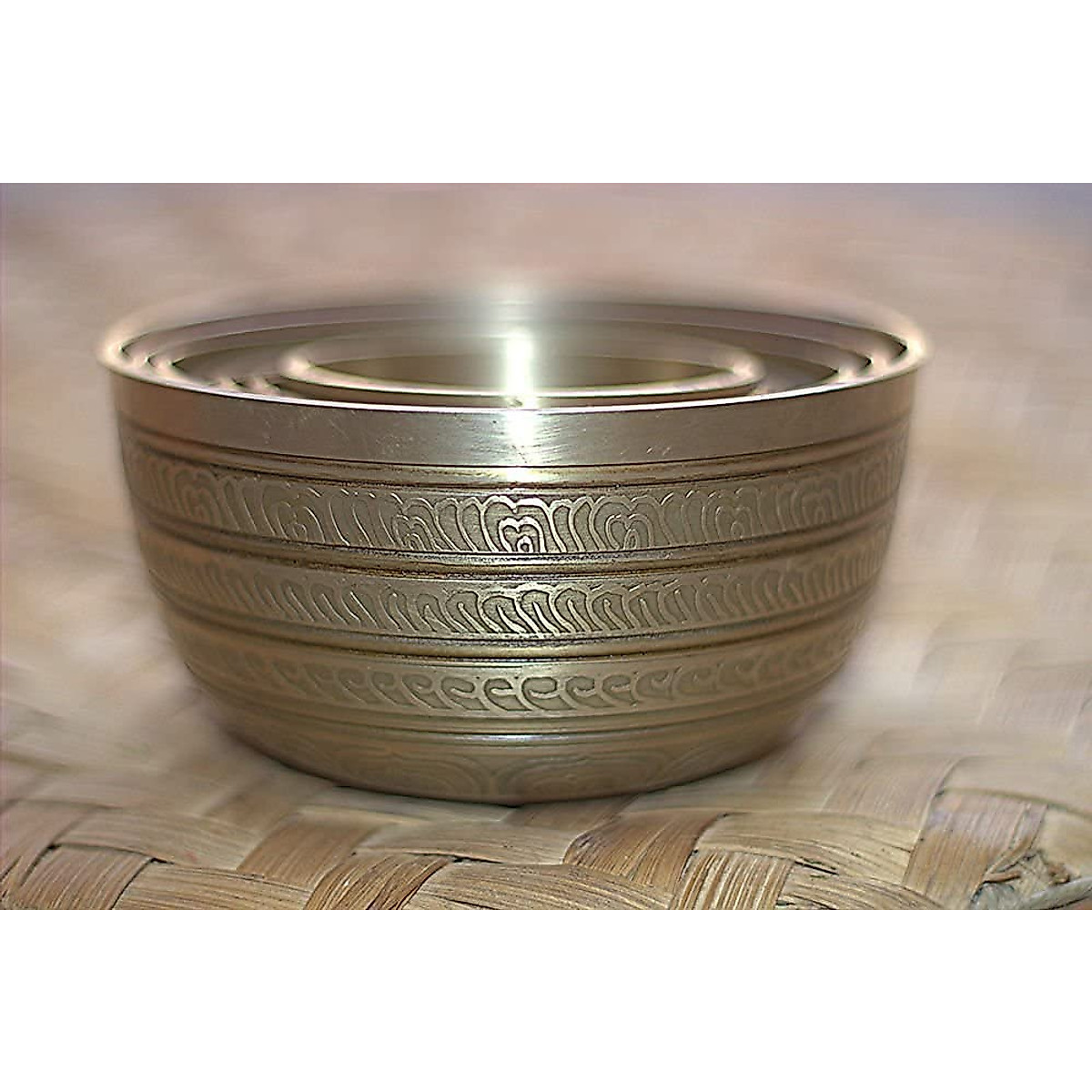 SANSKAR NEPAL Tibetan Singing Bowl Set of 7 Hand Hammered with Carry Box | Bells for Meditation and Yoga | Sound Therapy Instruments for Relaxation | Prayer Bowl Chakra Healing for Spiritual Growth