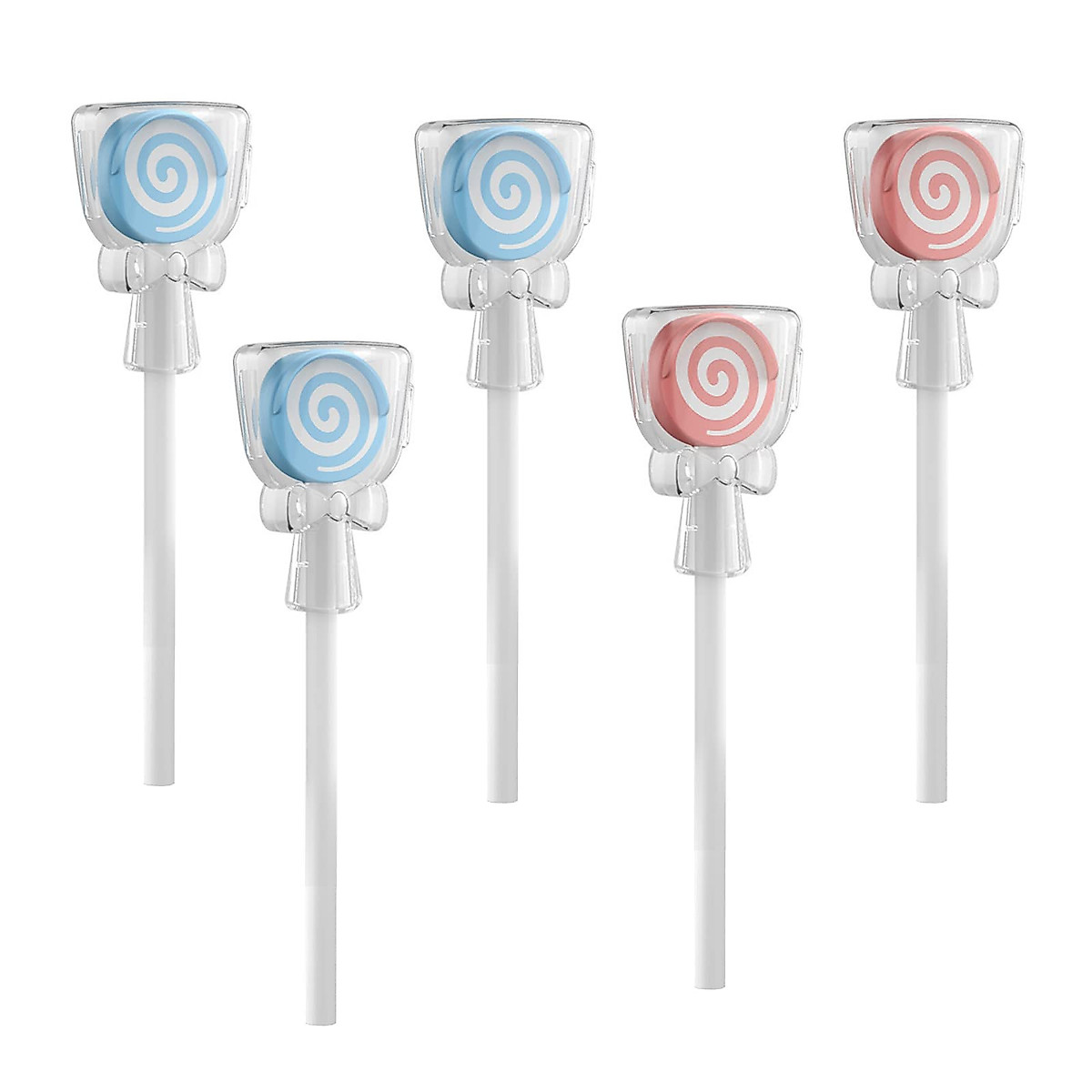 UAIAGM 5 pack Toddler Tongue Cleaner Kids Tongue Scraper or Cleaner Set Dental Scrapers for Kids Helps Freshen Breath Remove Gunk Multicolored with Easy-to-Grasp Handles and Brush Covers