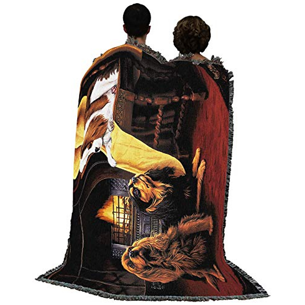 Pure Country Weavers Cavalier King Charles Spaniel Blanket by Robert May - Gift for Dog Lovers - Tapestry Throw Woven from Cotton - Made in The USA (72x54)