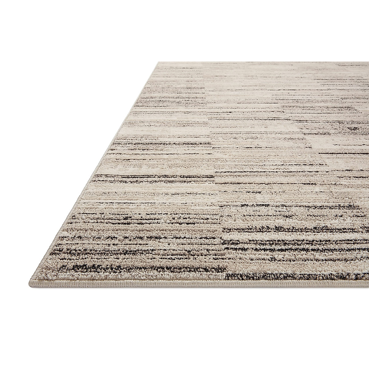 Loloi II Darby Collection DAR-01 Charcoal/Sand 6'-7" x 9'-3" Area Rug