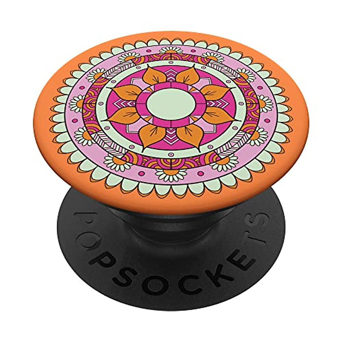 Retro Inspired Mandala Peace Relaxation Meditation Aid Focus PopSockets Swappable PopGrip