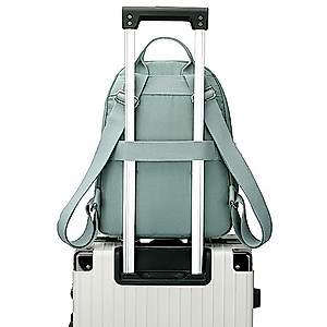 Collsants Small Backpack Purse for Women Nylon Travel Backpack Lightweight Casual Daypack(black)