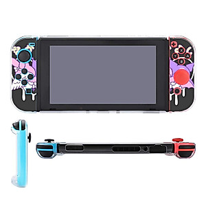 Kuromi Case for Nintendo Switch,Protective Case Cover for Switch and Joy Con Controller,Switch with Shock-Absorption and Anti-Scratch Design(Kuromi)