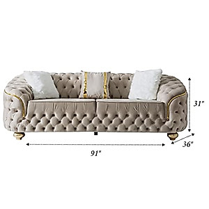 BEYAN Bursa Sofas, Cream