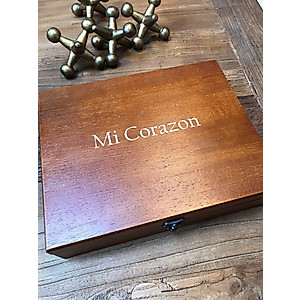 WE Games Custom Engraved Wooden Shut The Box Game with Lid