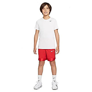 Nike Boy's Dry Shorts Elite Stripe (Little Kids/Big Kids) University Red/White SM (7-8 Big Kid)