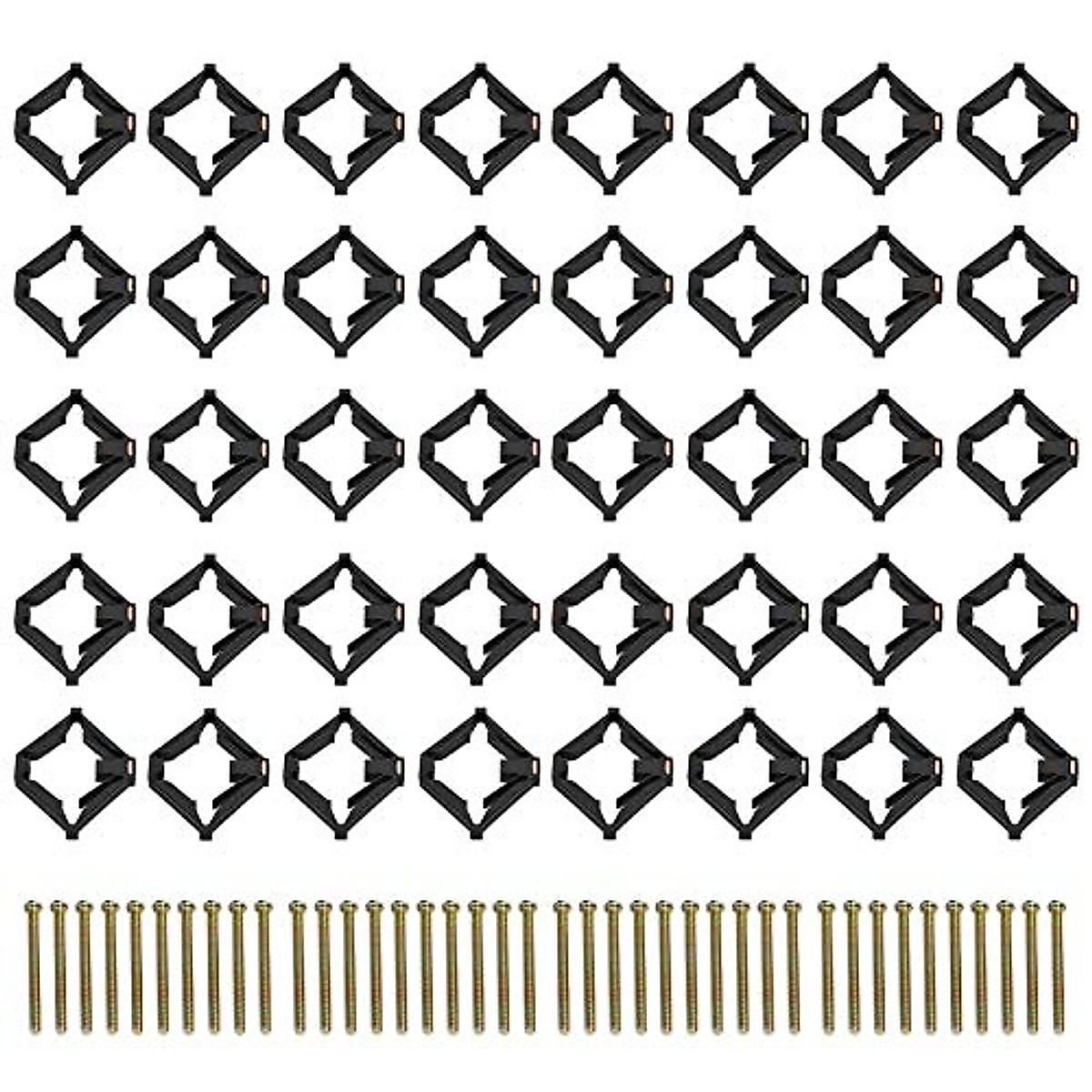 gernie 86Mm Switch Box Repair Tool Screws Repairer Restorer 40Pcs Insulation Fixing Artifact Set Box 86Mm Series Socket Box 40 Set Tool Tool Utensil Metric Inserts Kits (Insulation Type)