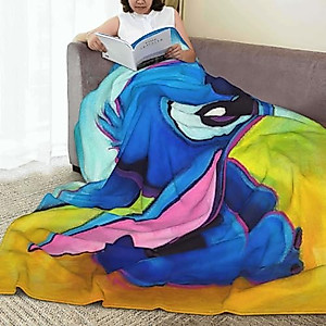 Cartoon Blanket Flannel Fleece Throw Blankets Best Friend Super Soft Cozy Warm Plush Bedding for Sofa Living Room Bedroom 50"X40"