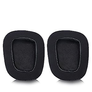 JHK Replacement Ear Pads for L ogitech G633 G633S G933 G933S G533 G935 G635 Headphones - Replacement Ear Cushions Memory Foam Earpads Cushion Cover for Headphones-Black Ice Gel Leather