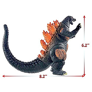 TwCare Burning Godzilla 1995, Movie Series King of The Monsters Movable Joints Action Figures Birthday Gift for Boys and Girls