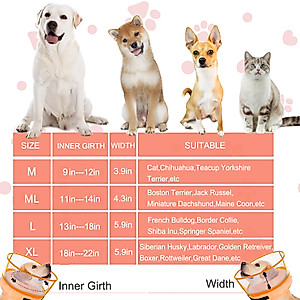Inflatable Dog Cone Collar for Large Medium Small Dogs, Soft Dog Donut Collar Adjustable Recovery Cone for Pets After Surgery, Extra Enhanced Anti-Licking Guard Shield for Pets (X-Large, Orange)