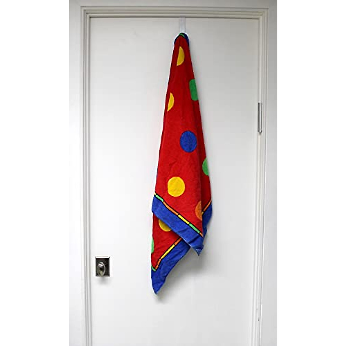 Dependable Industries inc. Essentials Over-The-Door Hanger Hook Set – 4-Pack of 3.5 in, Plastic Over-The-Door Hangers & White Over-The-Door Hooks – Over-Door Hooks for Hanging Clothes & Towels