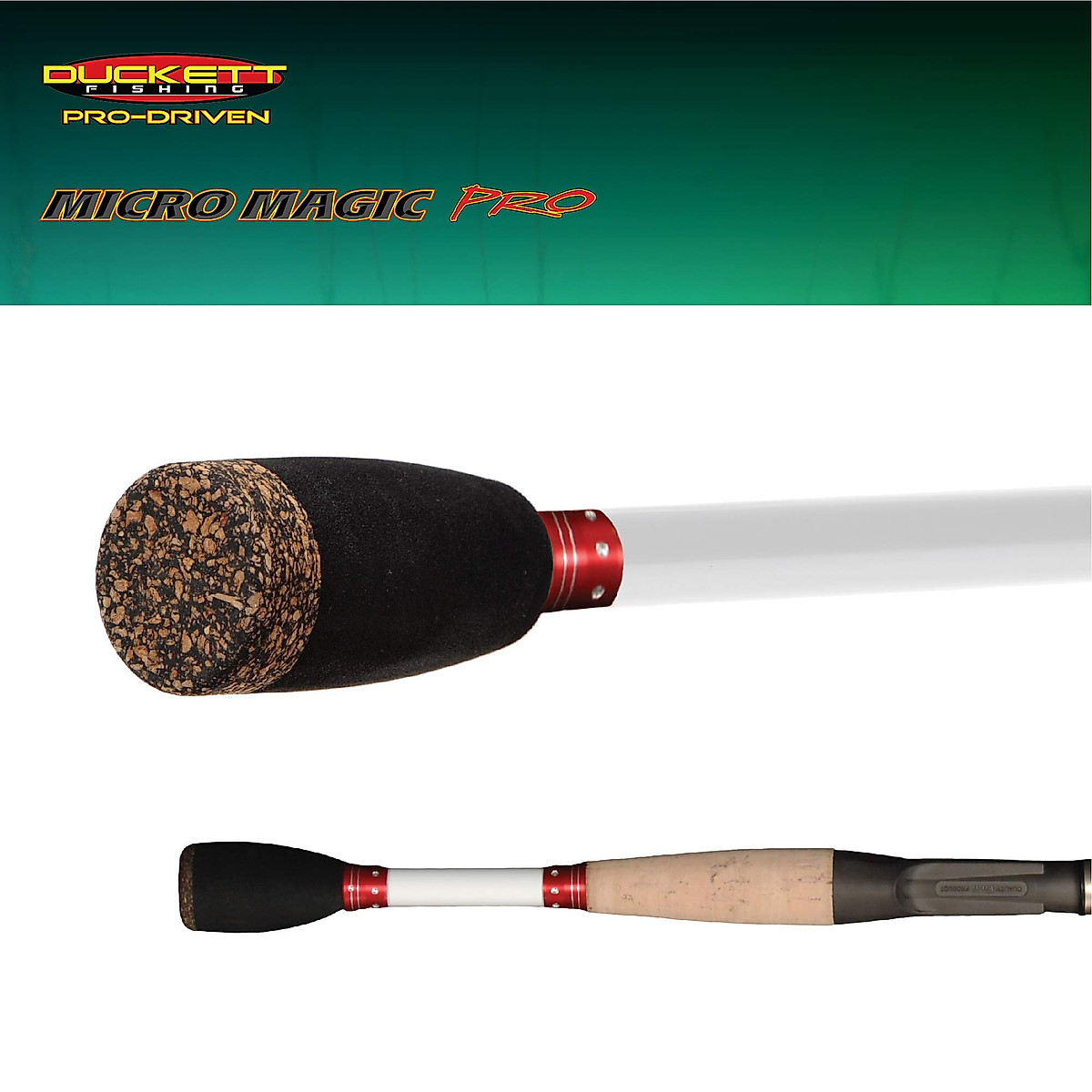 Duckett Fishing Micro Magic ProCrankin' Medium Action Rod with Split Grip, 7'