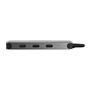 Sitecom CN-386 USB-C Hub 4 Port | USB-C Male to 3X USB-C 3.1 + 1x USB-C Female Power Delivery Ports - Aluminum Hub
