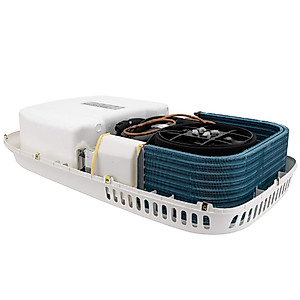 RecPro RV Air Conditioner Low Profile 9.5K Non-Ducted | Optional Heat Pump | Quiet AC | Cooling Only | RV AC Unit | Camper Air Conditioner (Do Not Include Heat Pump, White)