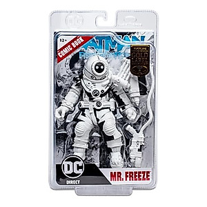 McFarlane Toys - DC Direct Page Punchers Mr.Freeze (Line Art) 7in Action Figure with Batman Comic